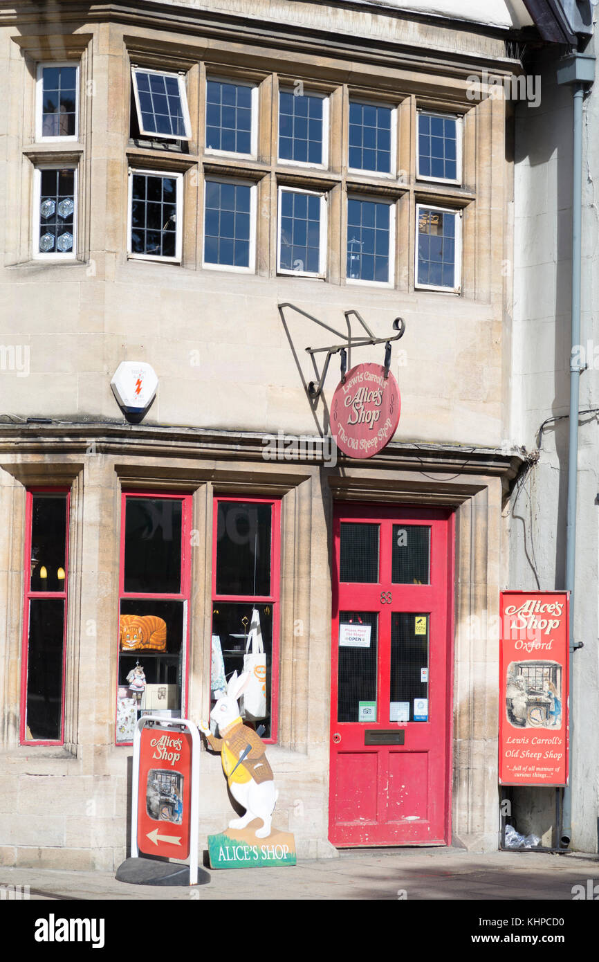 The alice shop oxford hi-res stock photography and images - Alamy