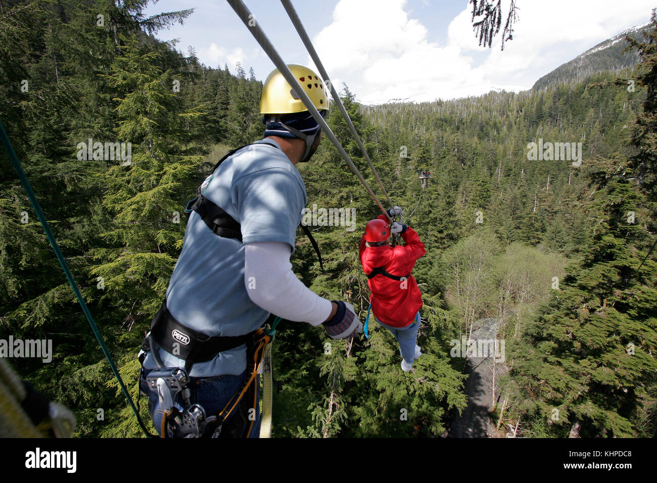 Ziplining thrill hi-res stock photography and images - Alamy