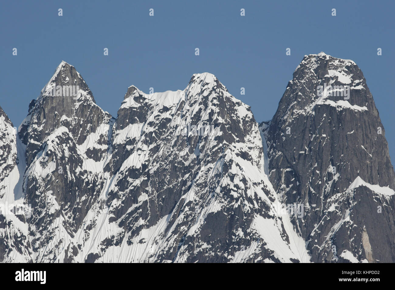 Alaskan coastal mountains Stock Photo - Alamy