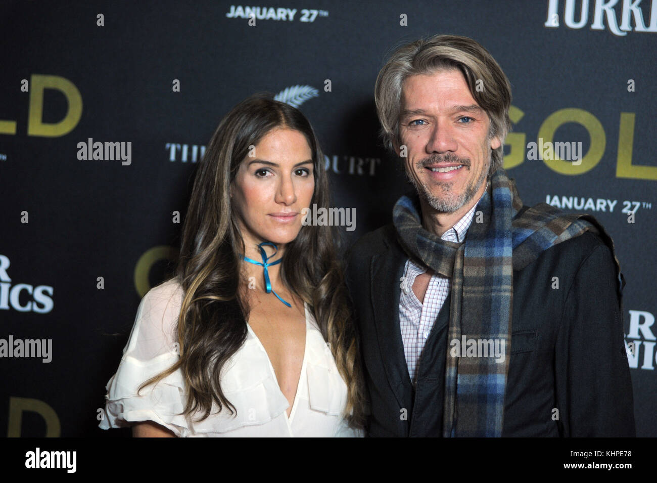 NEW YORK, NY - JANUARY 17: Stephen Gaghan, Minnie Mortimer attends the ...
