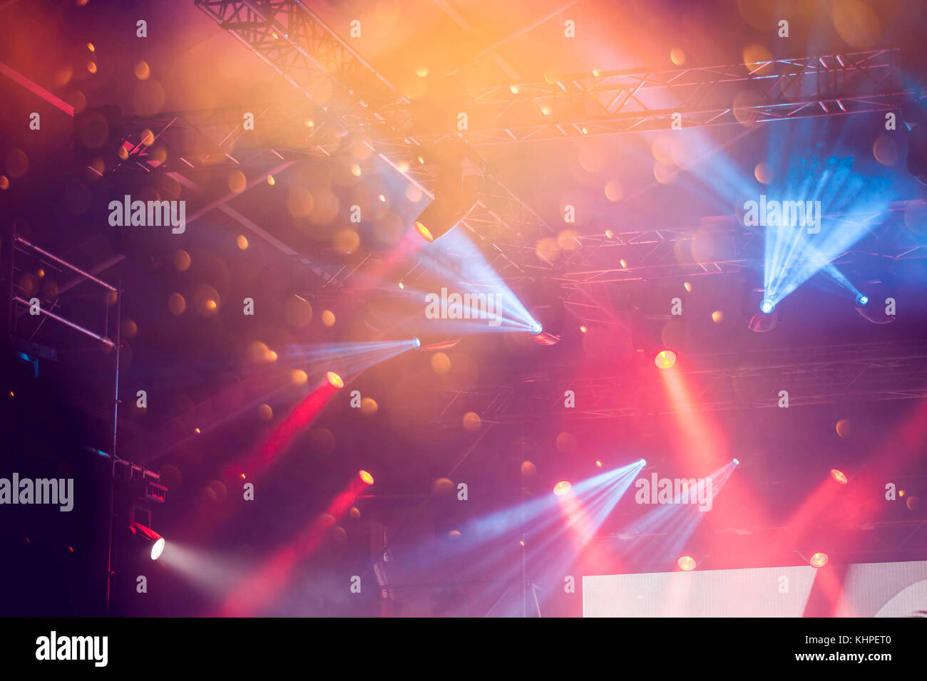 Colorful stage lights Stock Photo - Alamy