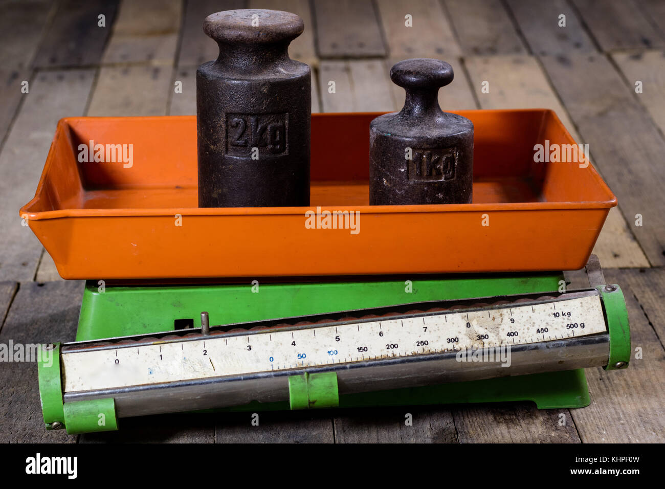 Old golden weighing scale balance hi-res stock photography and images ...