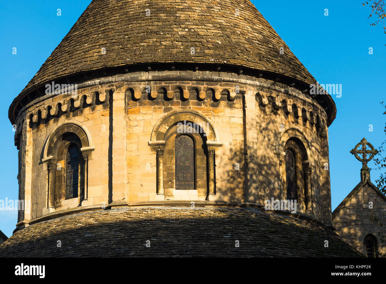 Grade 1 listed 12th century medieval round church of holy sepulchre hi ...