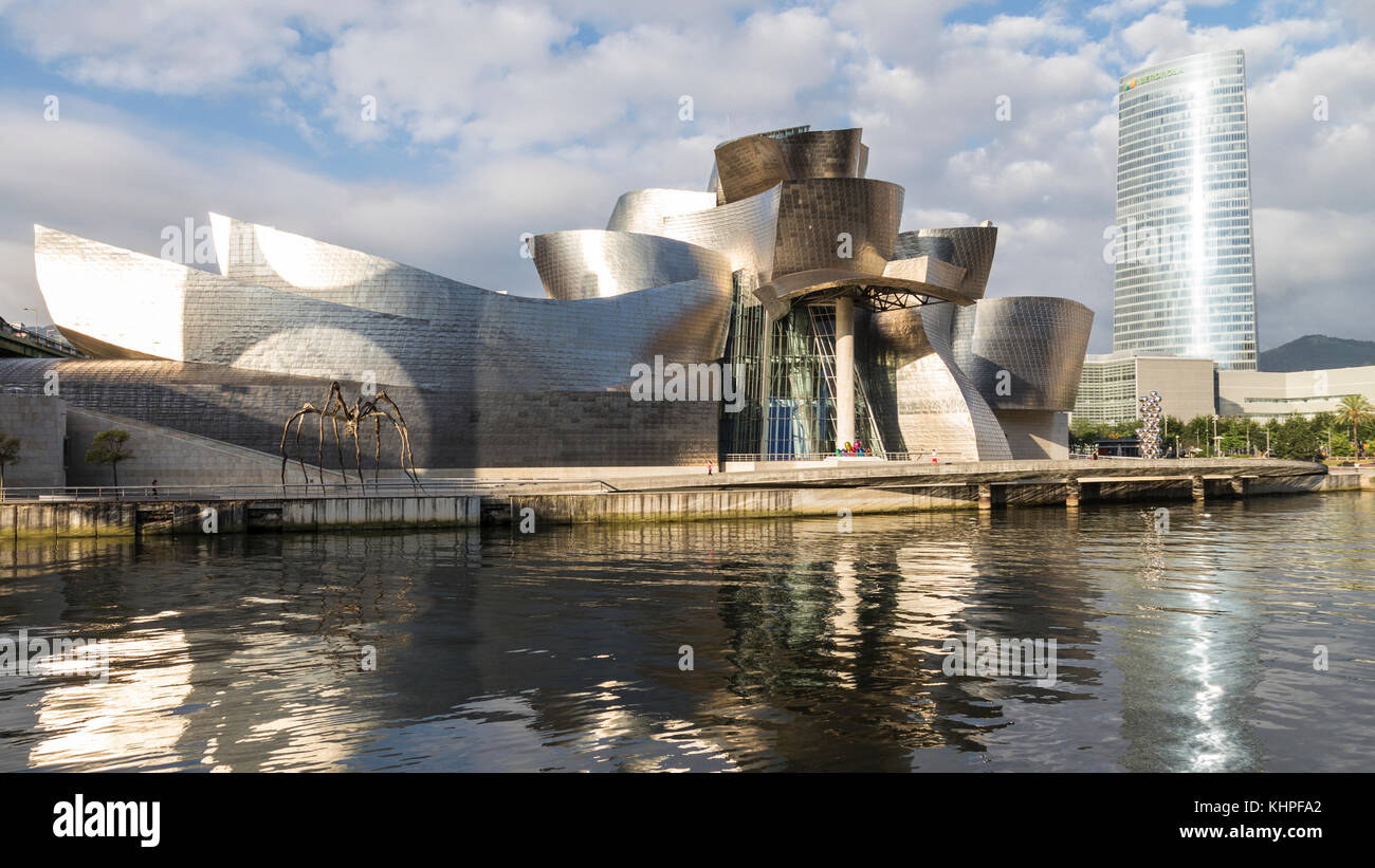 views of the guggenheim museum in bilbao Stock Photo - Alamy