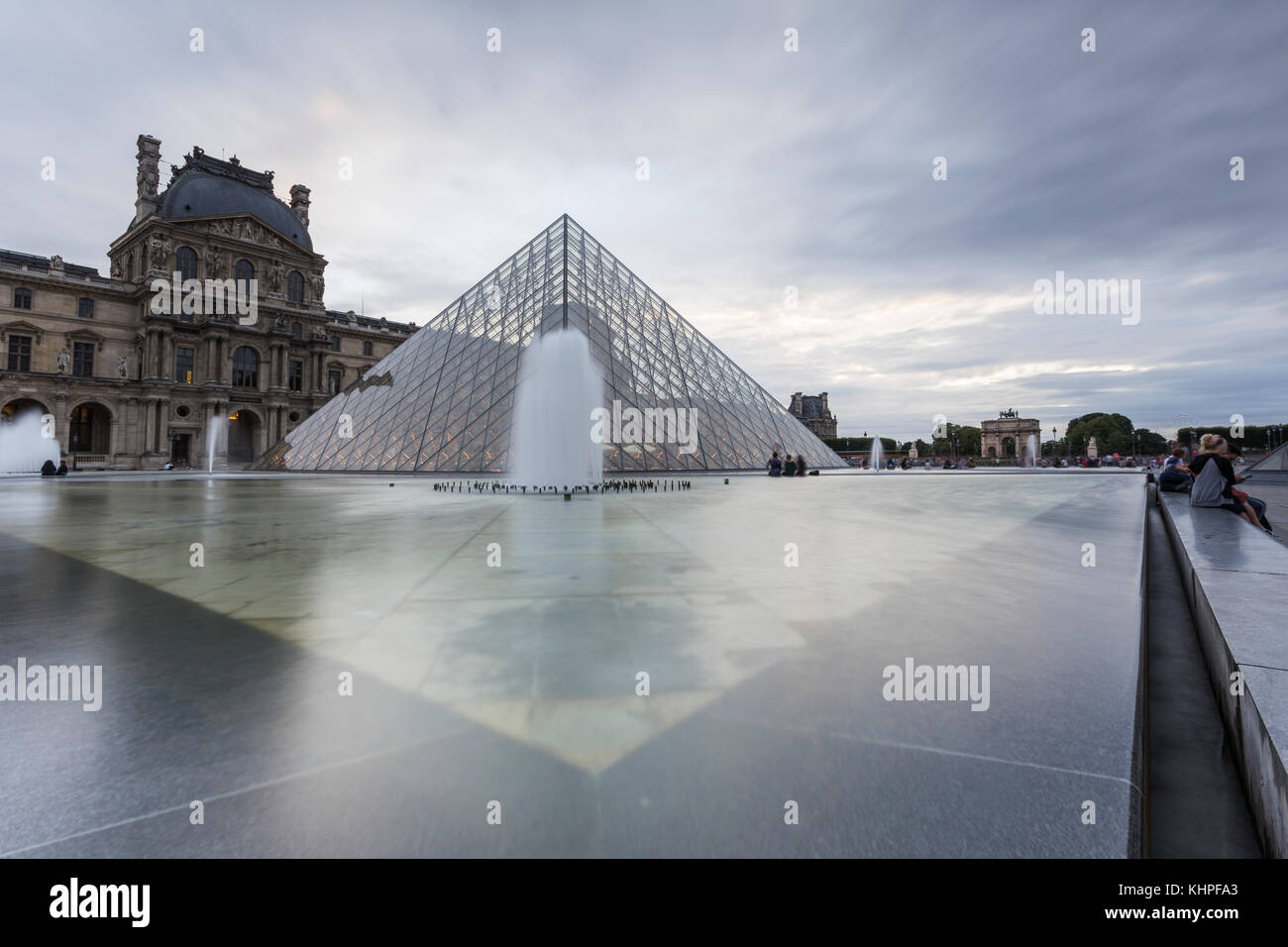 views of the louvre museum in paris Stock Photo - Alamy