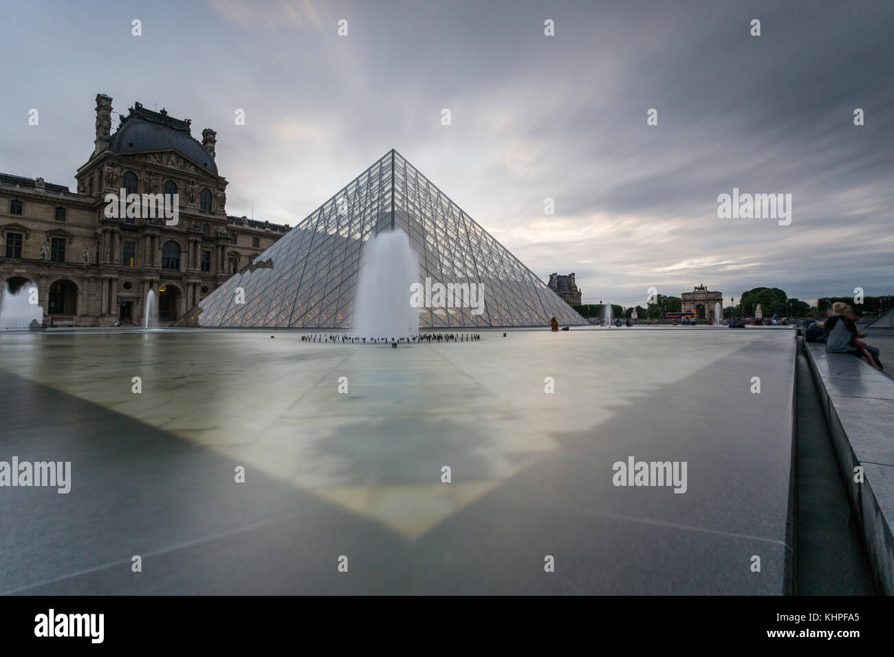 views of the louvre museum in paris Stock Photo - Alamy