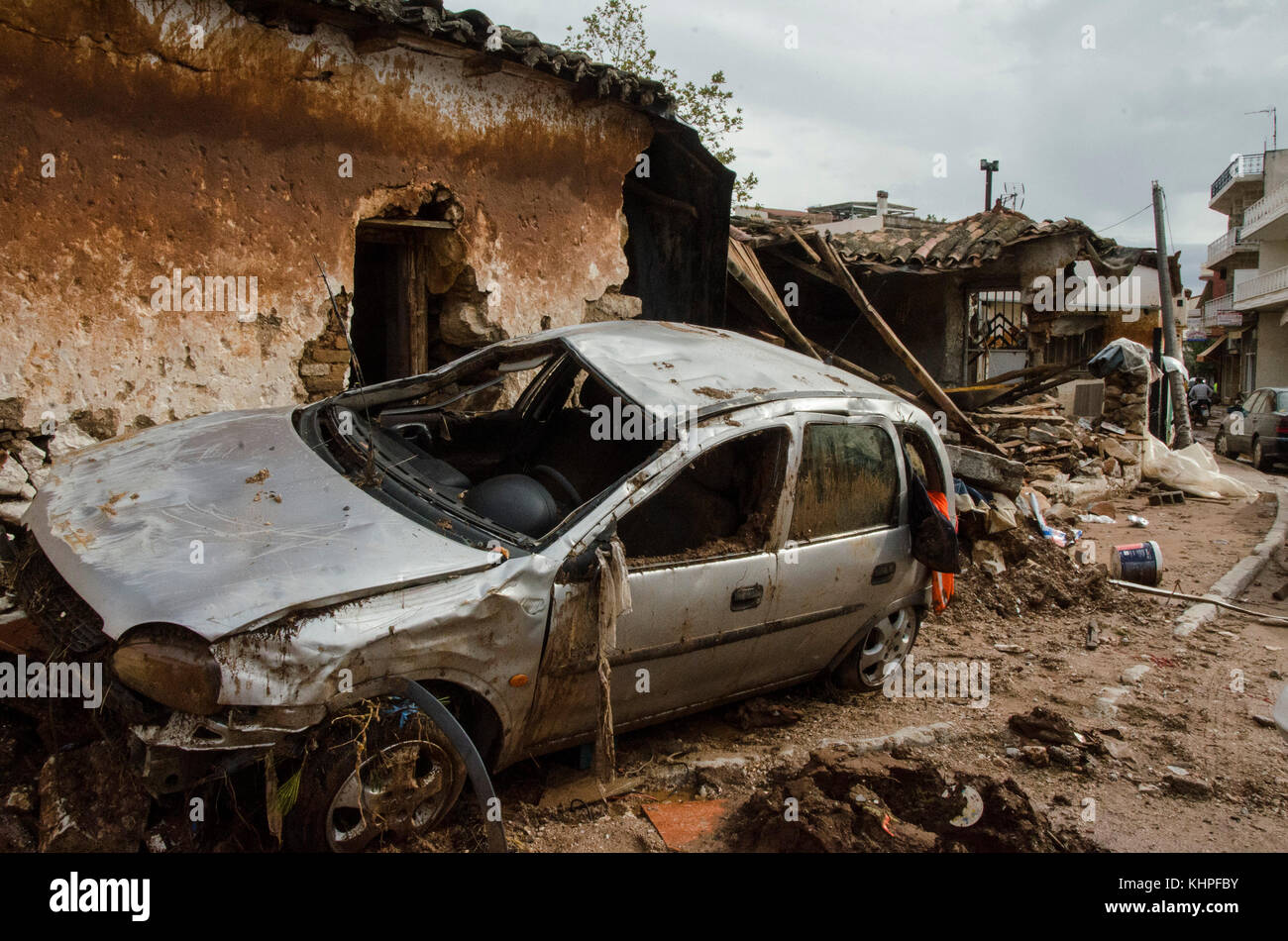 Mandra, Greece. 18th Nov, 2017. A flash flood in near the city of ...