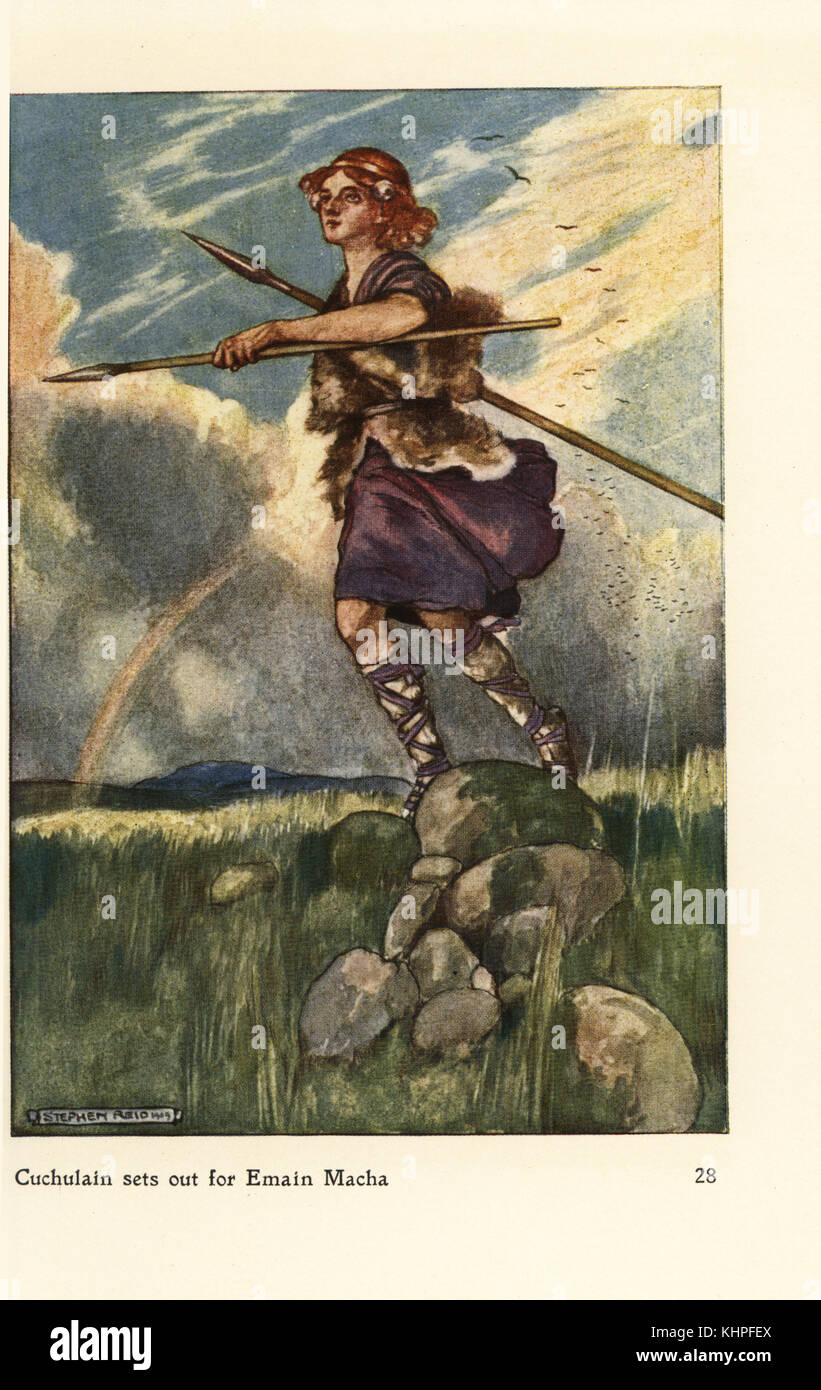 Cuchulain sets out for Emain Macha, the capital of Ulster ...