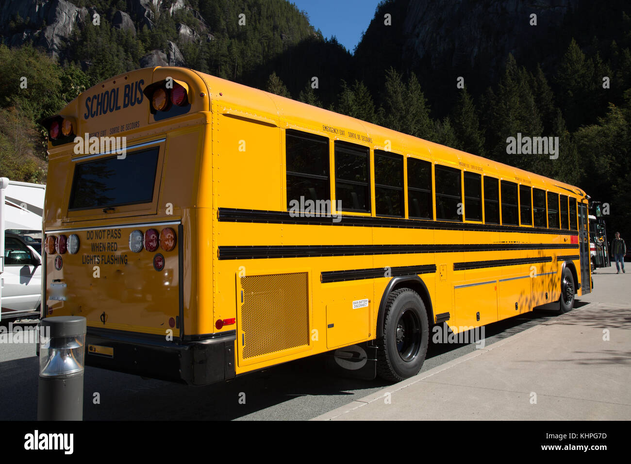 Public transportation schoolbus sunny day concept education Stock Photo ...