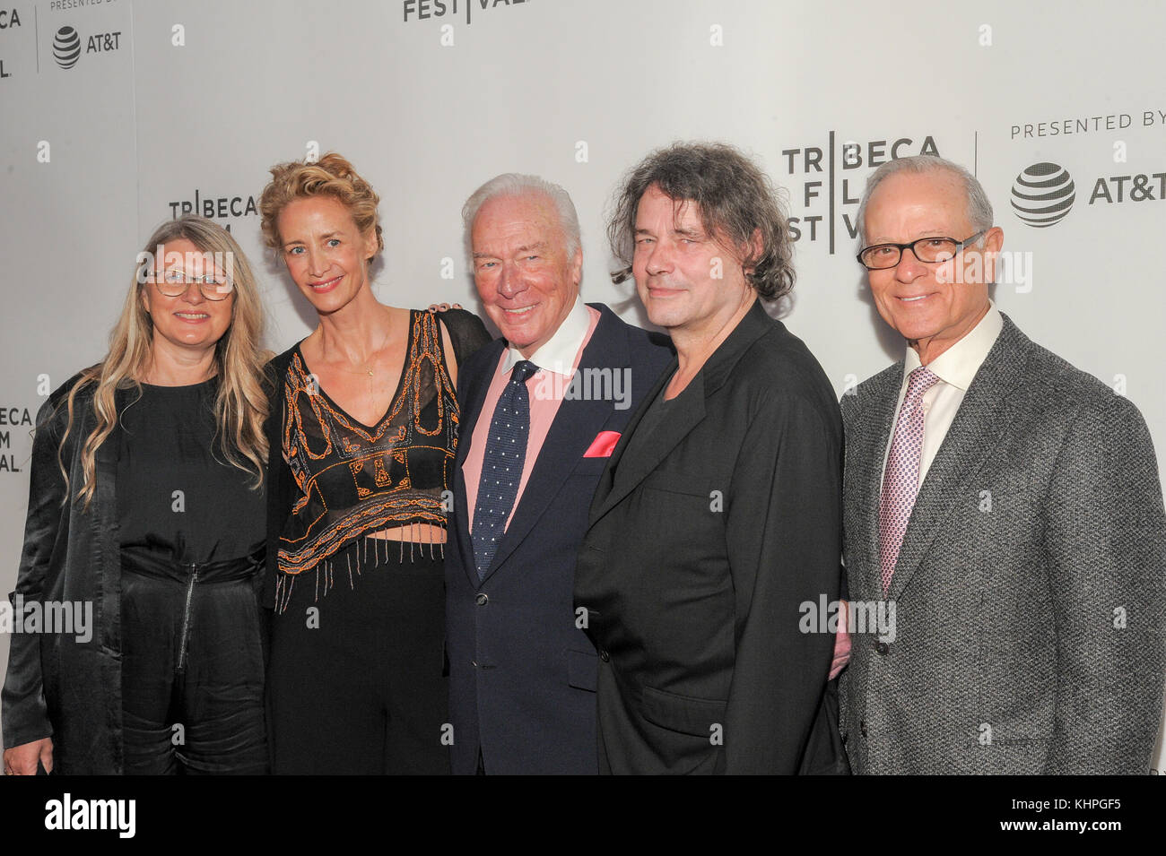 NEW YORK, NY - APRIL 26: (L-R) Judy Tossel, Janet McTeer, Christopher ...