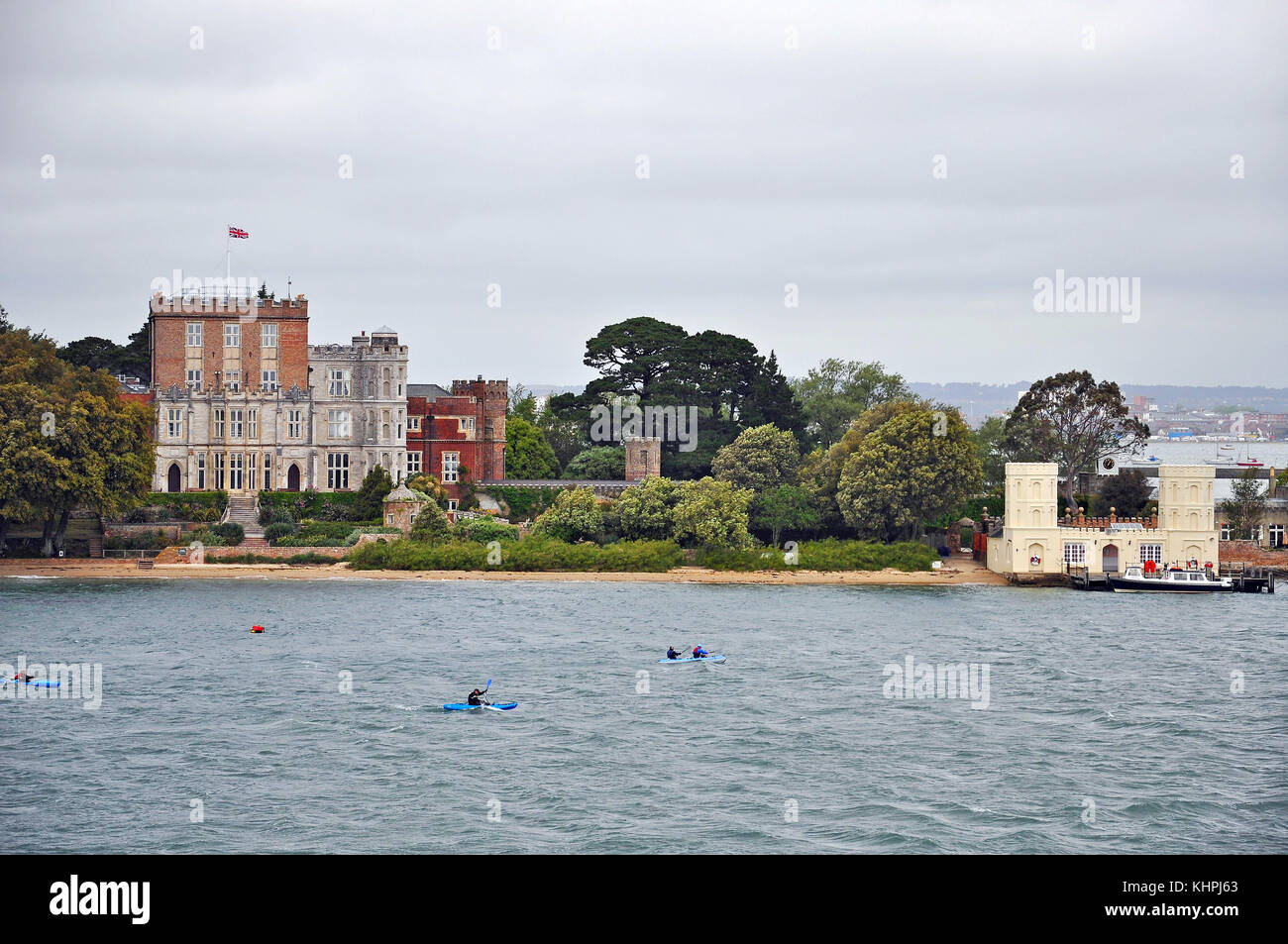 Brownsea Island and Castle, Poole Harbour, Dorset, United kingdom Stock ...