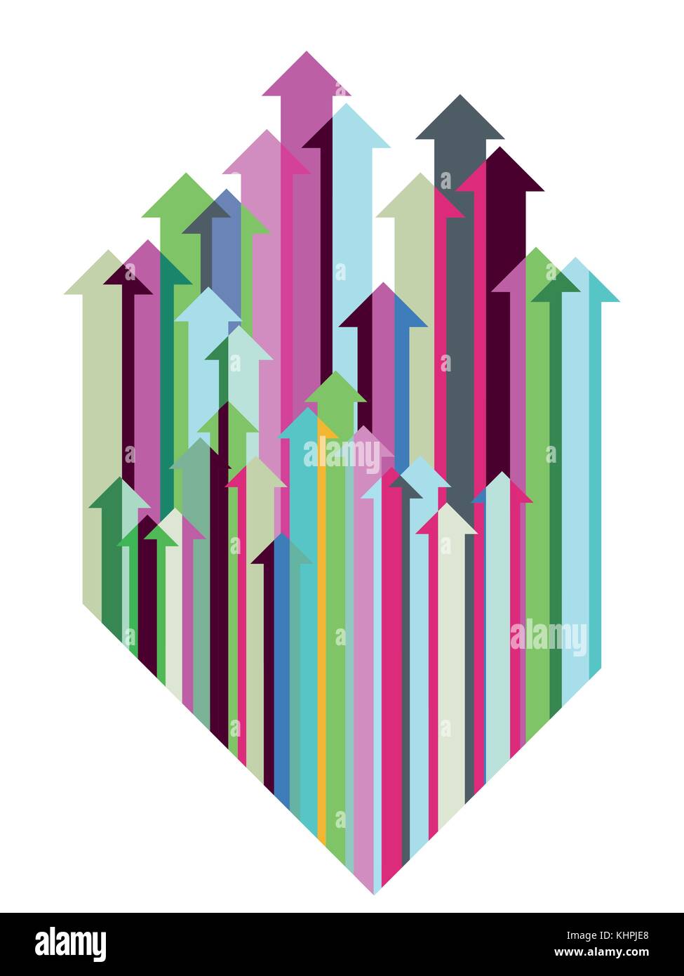 Arrows pointing up, illustration Stock Vector Image & Art - Alamy