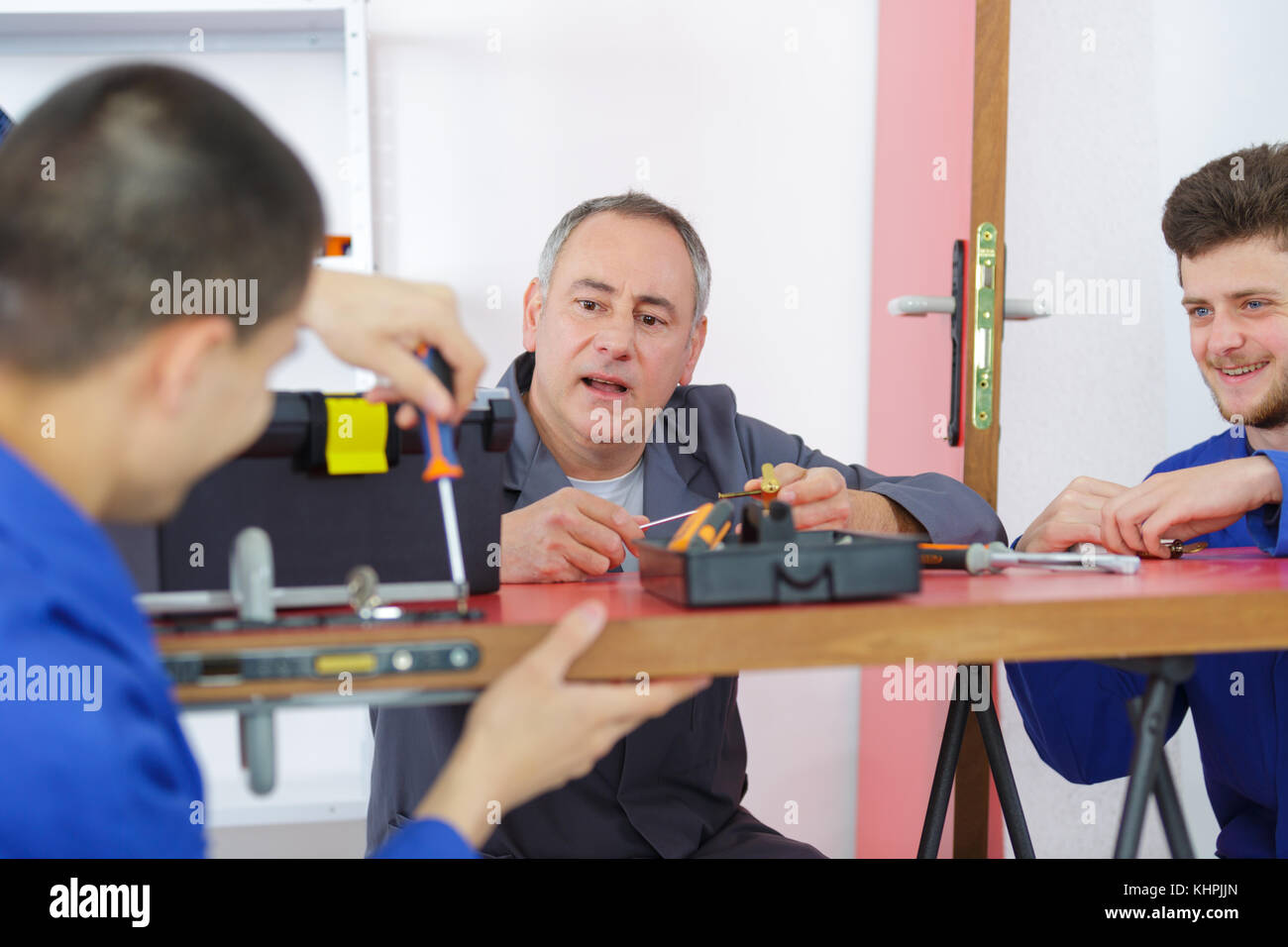 door fittings for successful repair Stock Photo - Alamy