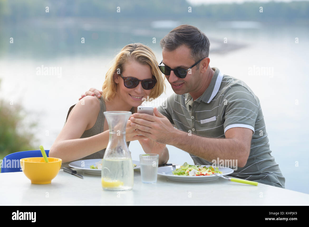 Local people having lunch hi-res stock photography and images - Alamy