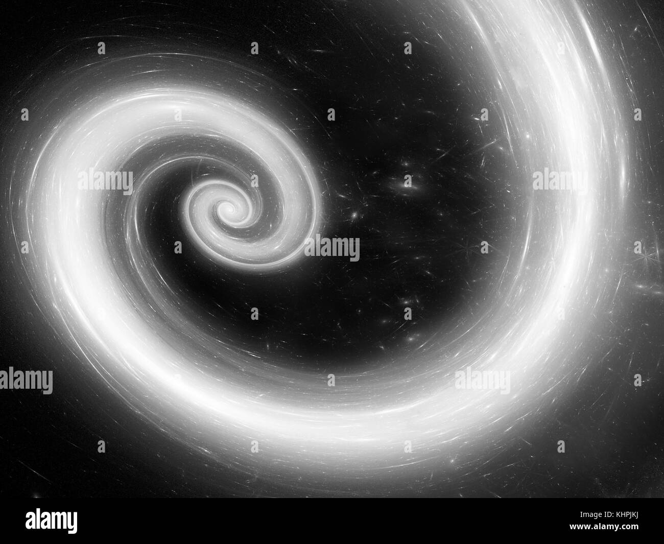 Black and white spiral texture, computer generated abstract background ...