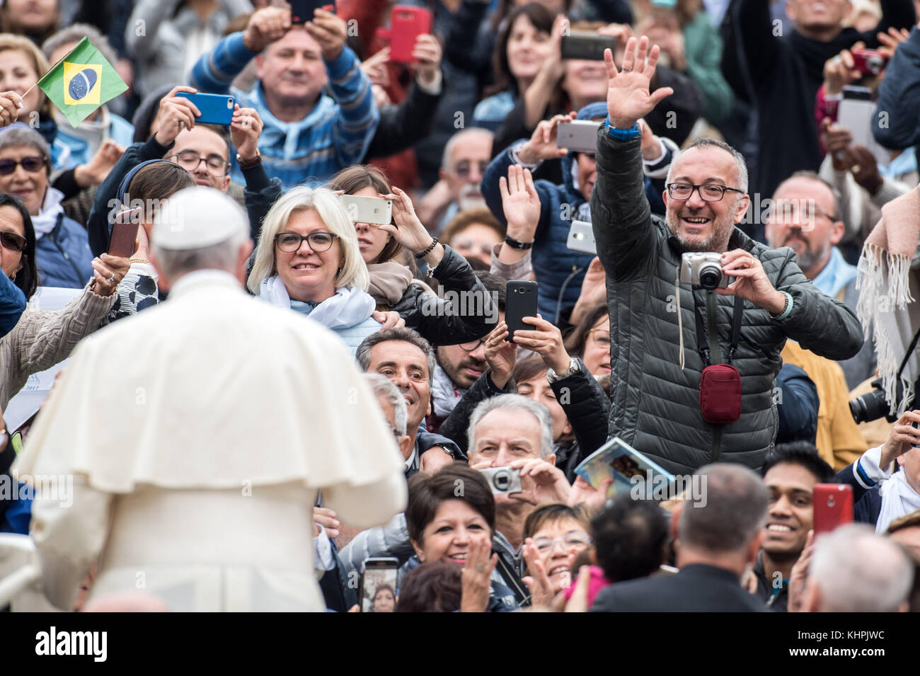 Pope Francis leads the weekly general audience in St. Peter's Square at ...