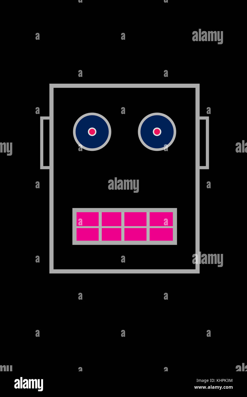 Robot face hi-res stock photography and images - Alamy