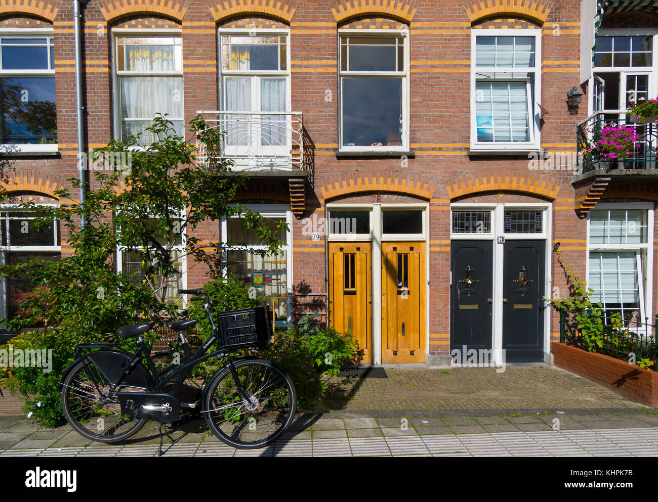 Typical Dutch facade in old city Stock Photo - Alamy