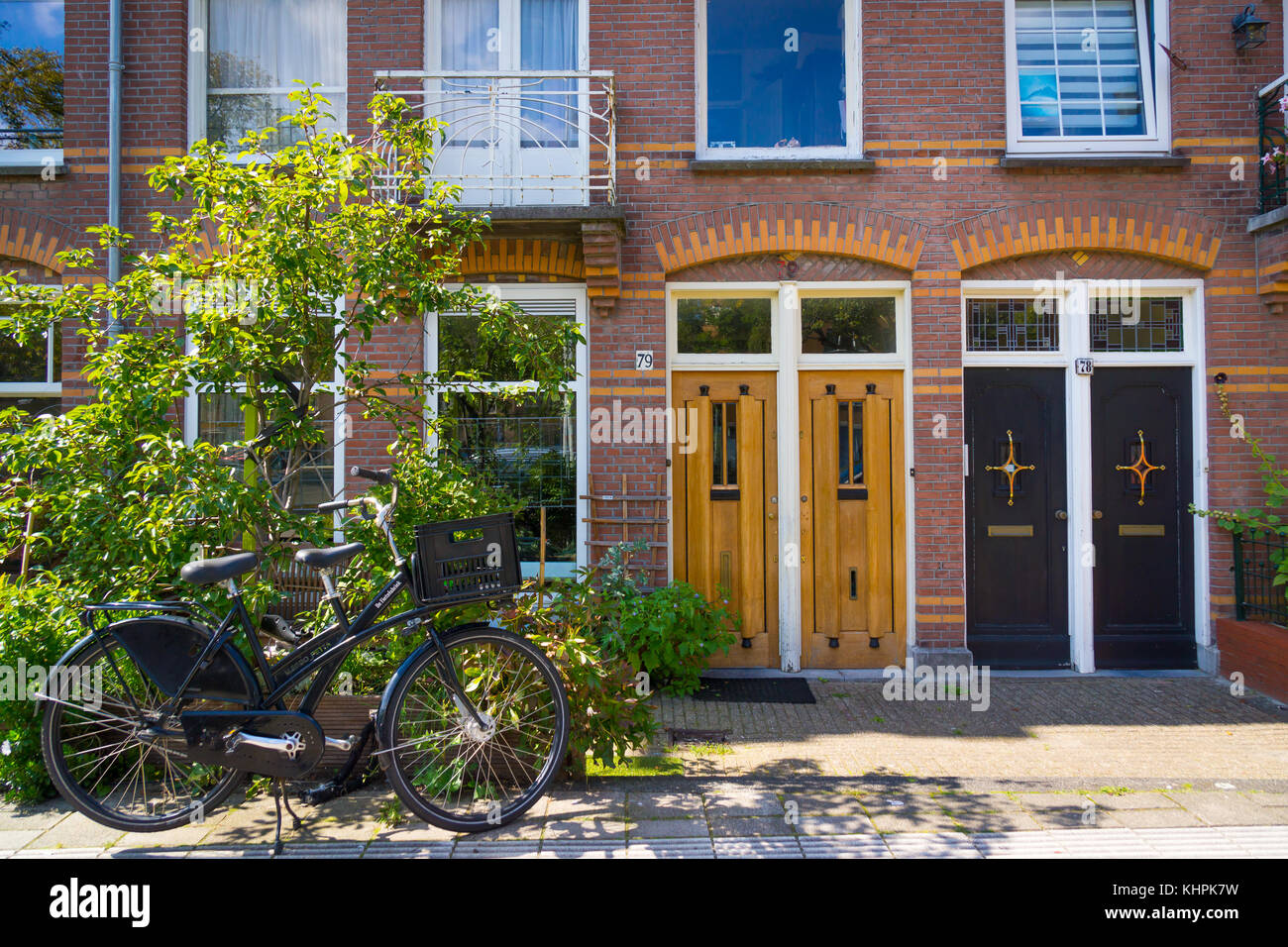 Typical Dutch facade in old city Stock Photo - Alamy