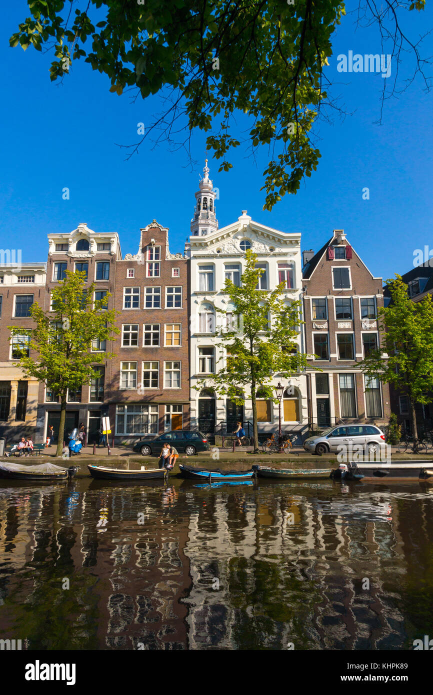 Classic Dutch facades and canal Stock Photo - Alamy