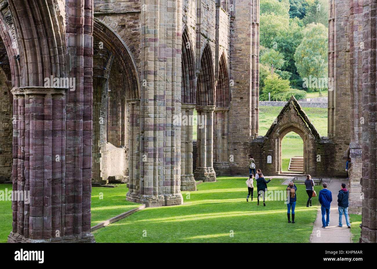 Tintern Abbey, Monmouthshire, Wales, United Kingdom. The abbey was ...