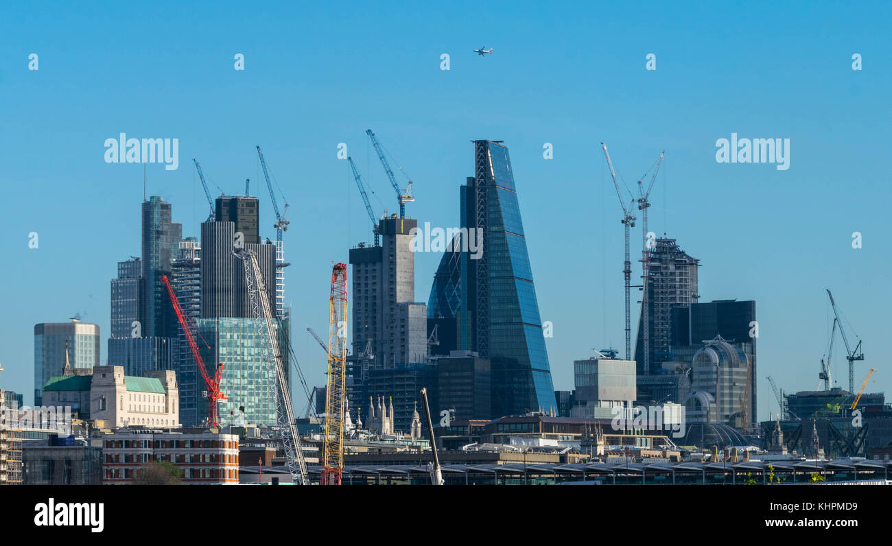 Gherkin london overhead hi-res stock photography and images - Alamy