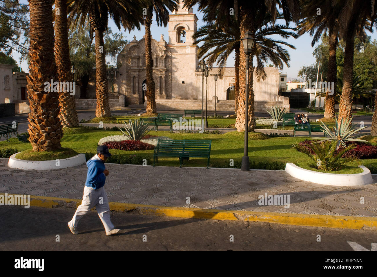 Yanahuara neighborhood, and the church of Yanahuara. Arequipa, Peru ...
