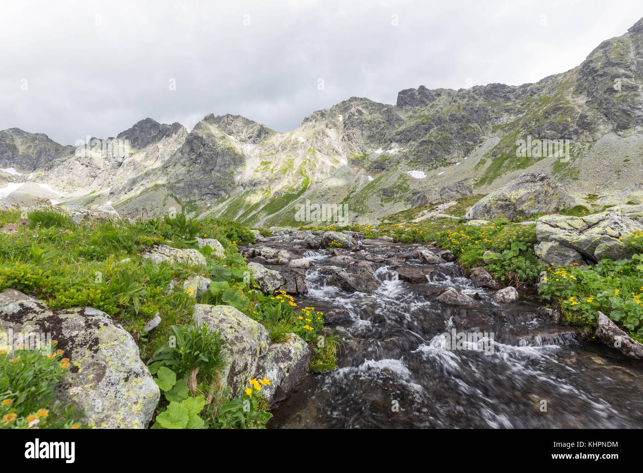 Mountain river landscape Stock Photo - Alamy
