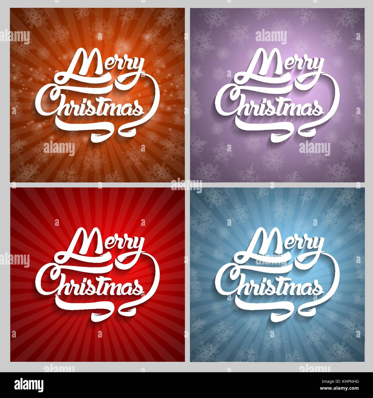 Christmas greeting card text. Merry Christmas lettering, vector ...