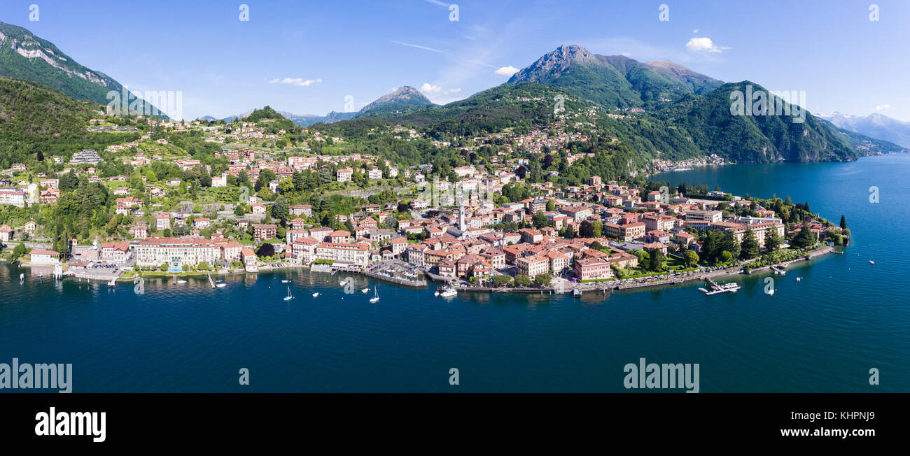 Aerial view of Menaggio - Como lake Stock Photo - Alamy
