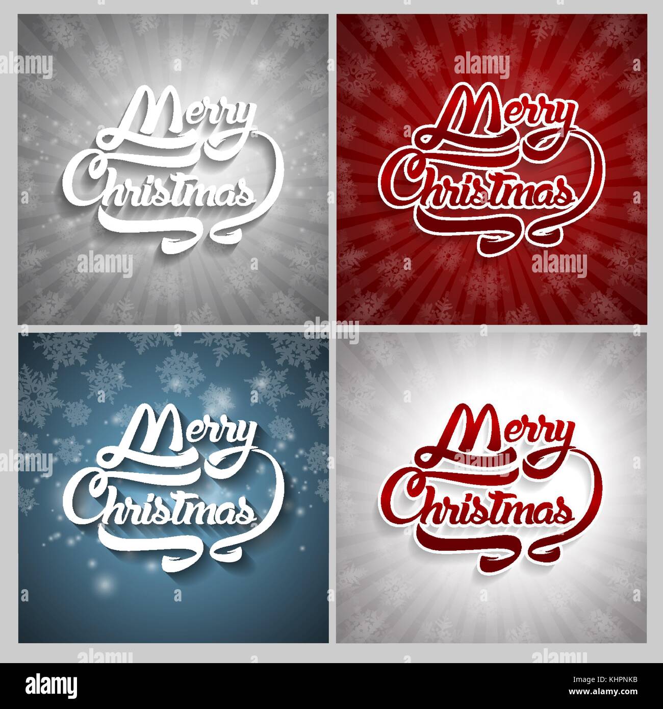 Christmas greeting card text. Merry Christmas lettering, vector ...
