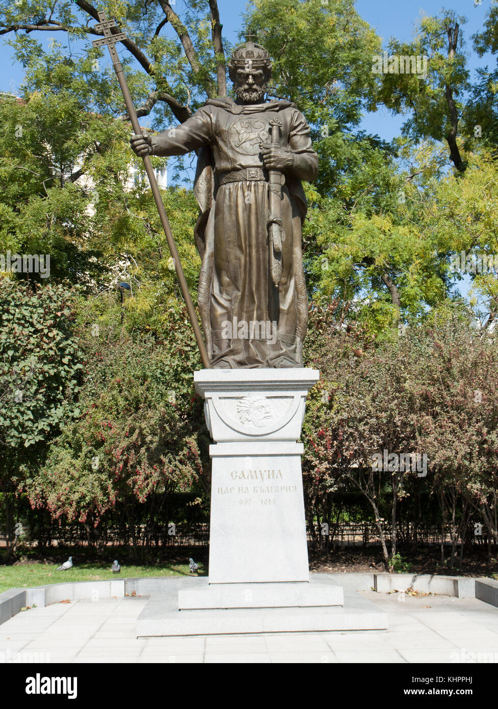 Sofia, Bulgaria, monument to king Samuil Stock Photo - Alamy