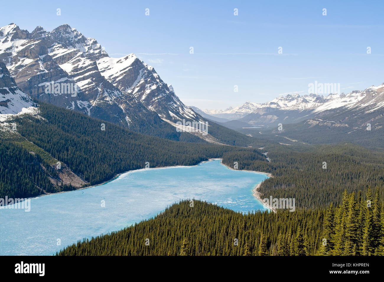 Aerial view banff canada hi-res stock photography and images - Alamy