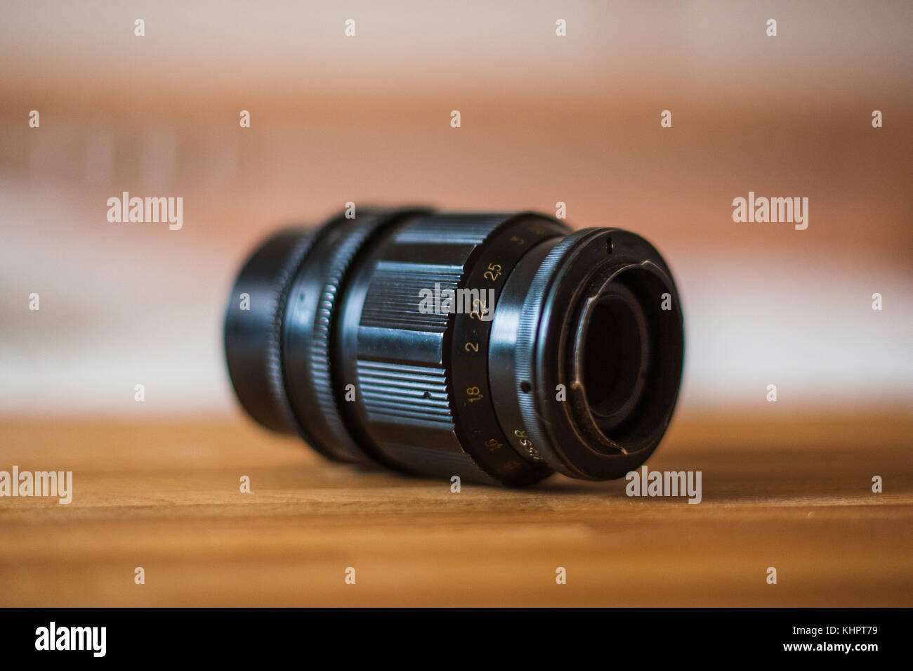 Old camera lens marking close up Tair 11a from USSA Stock Photo - Alamy