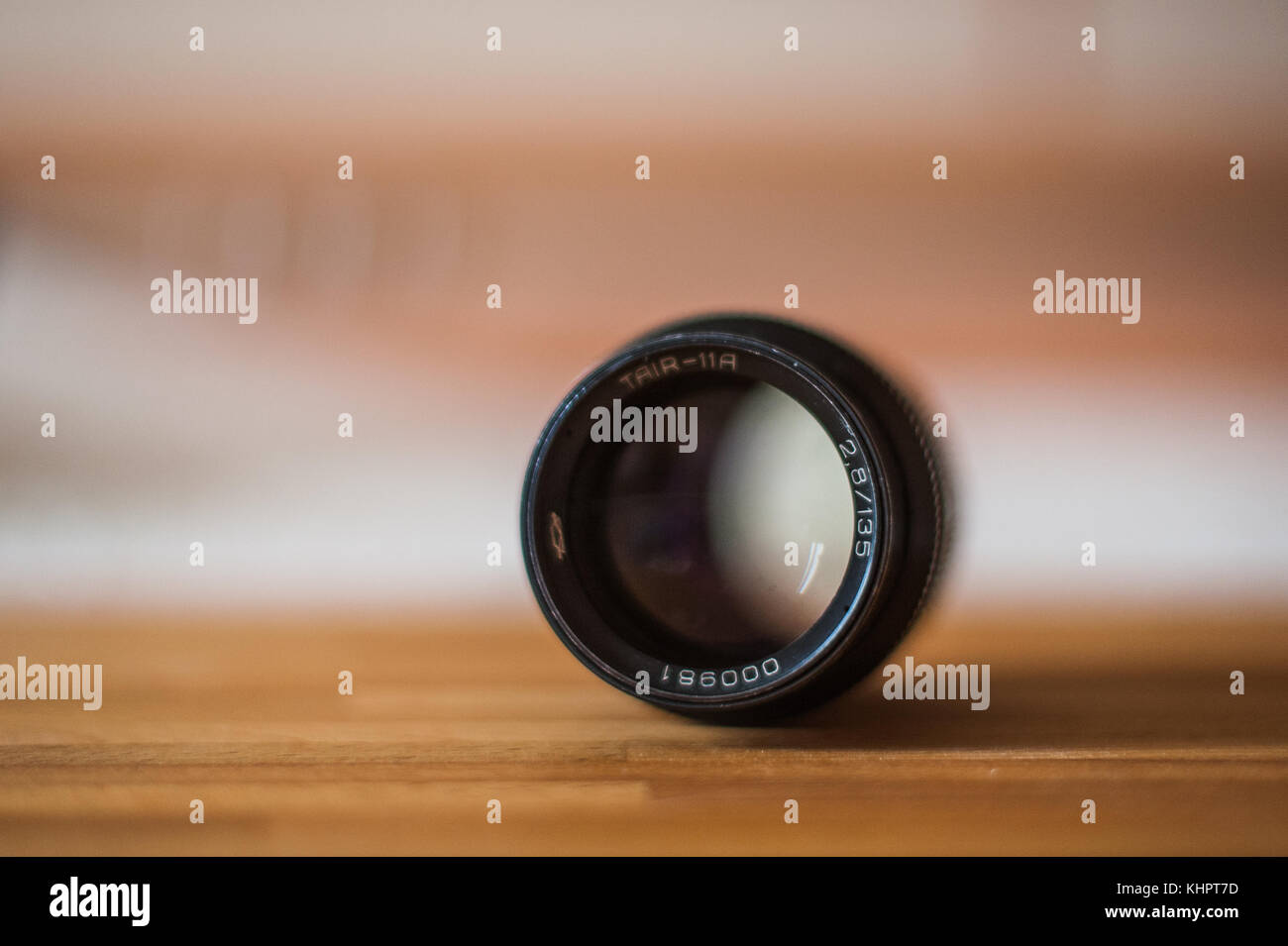 Old camera lens marking close up Tair 11a from USSA Stock Photo - Alamy
