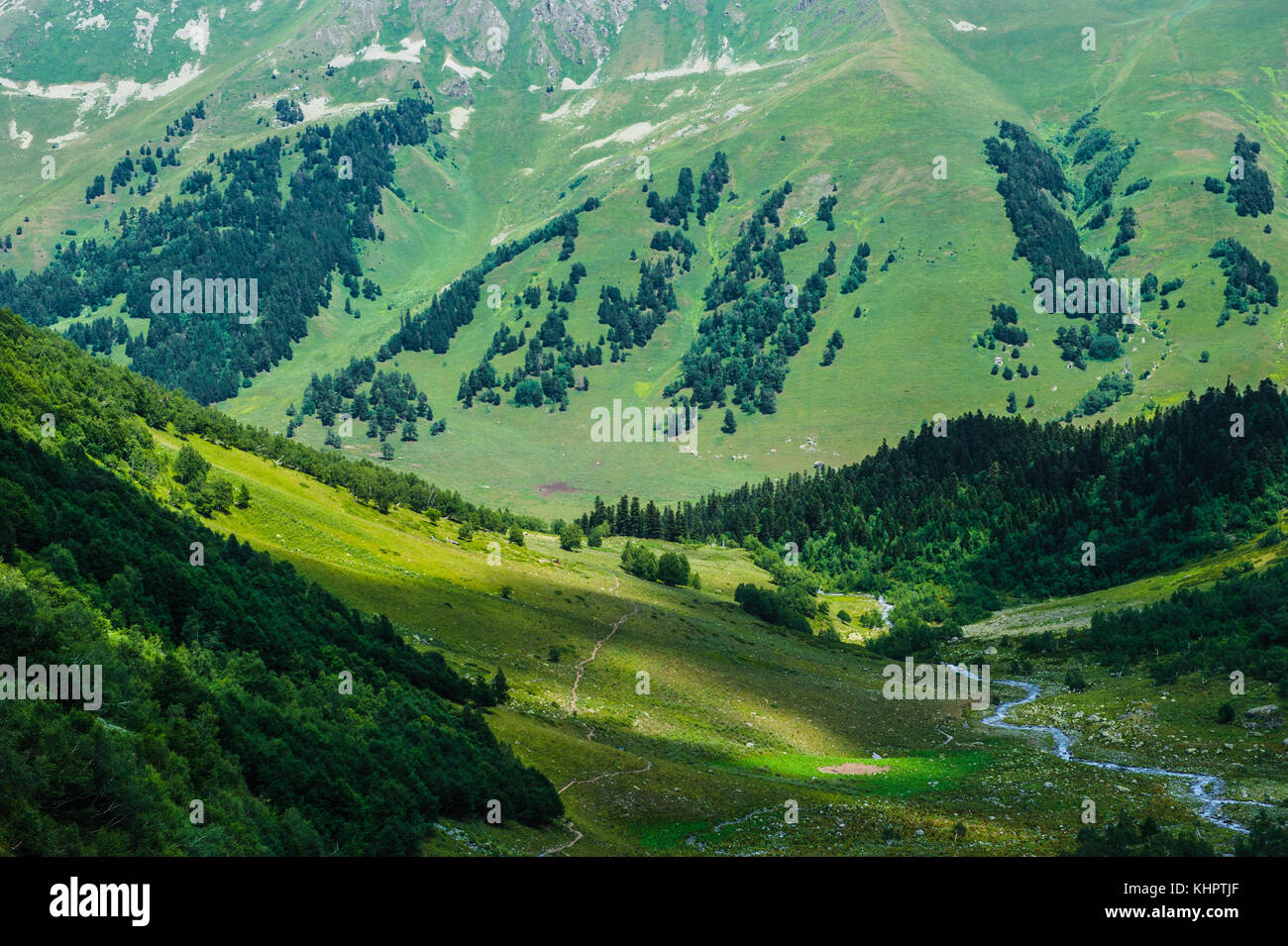 The beautiful summer landscape in Arkhyz, Russia Stock Photo - Alamy