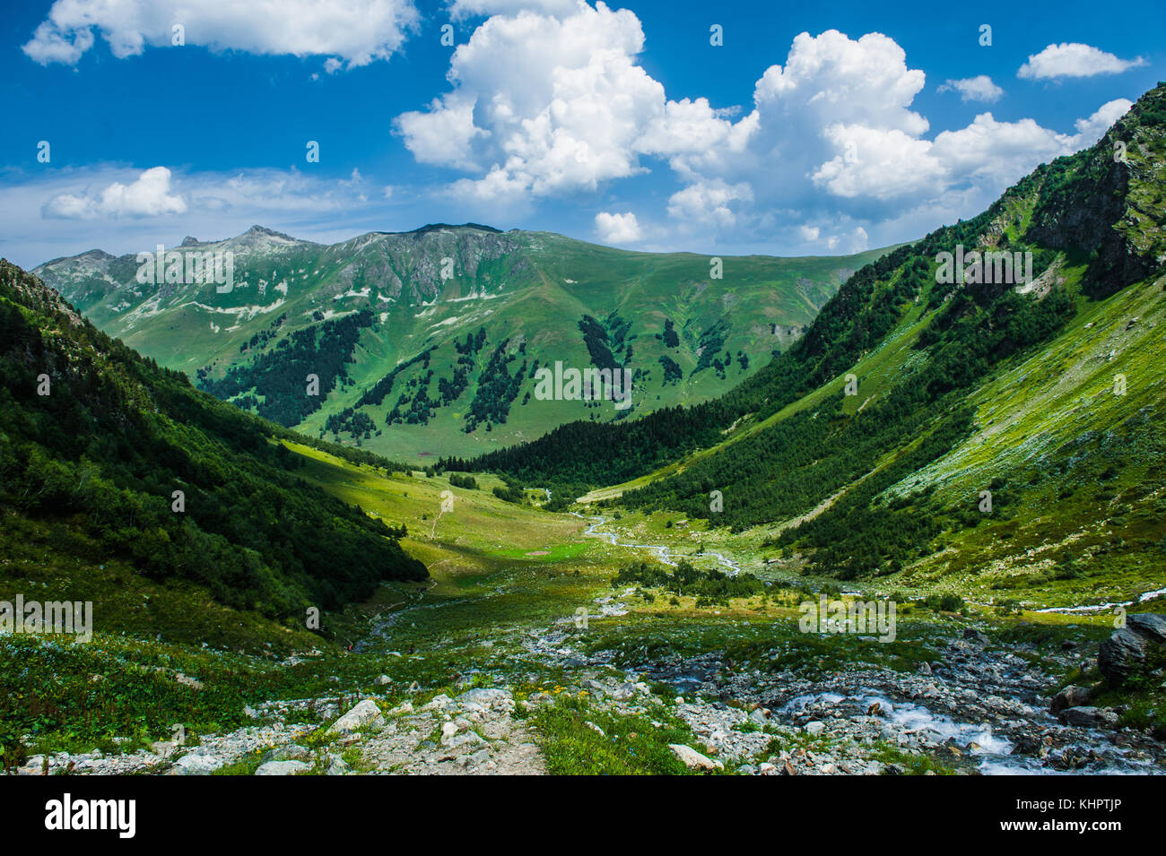 The beautiful summer landscape in Arkhyz, Russia Stock Photo - Alamy