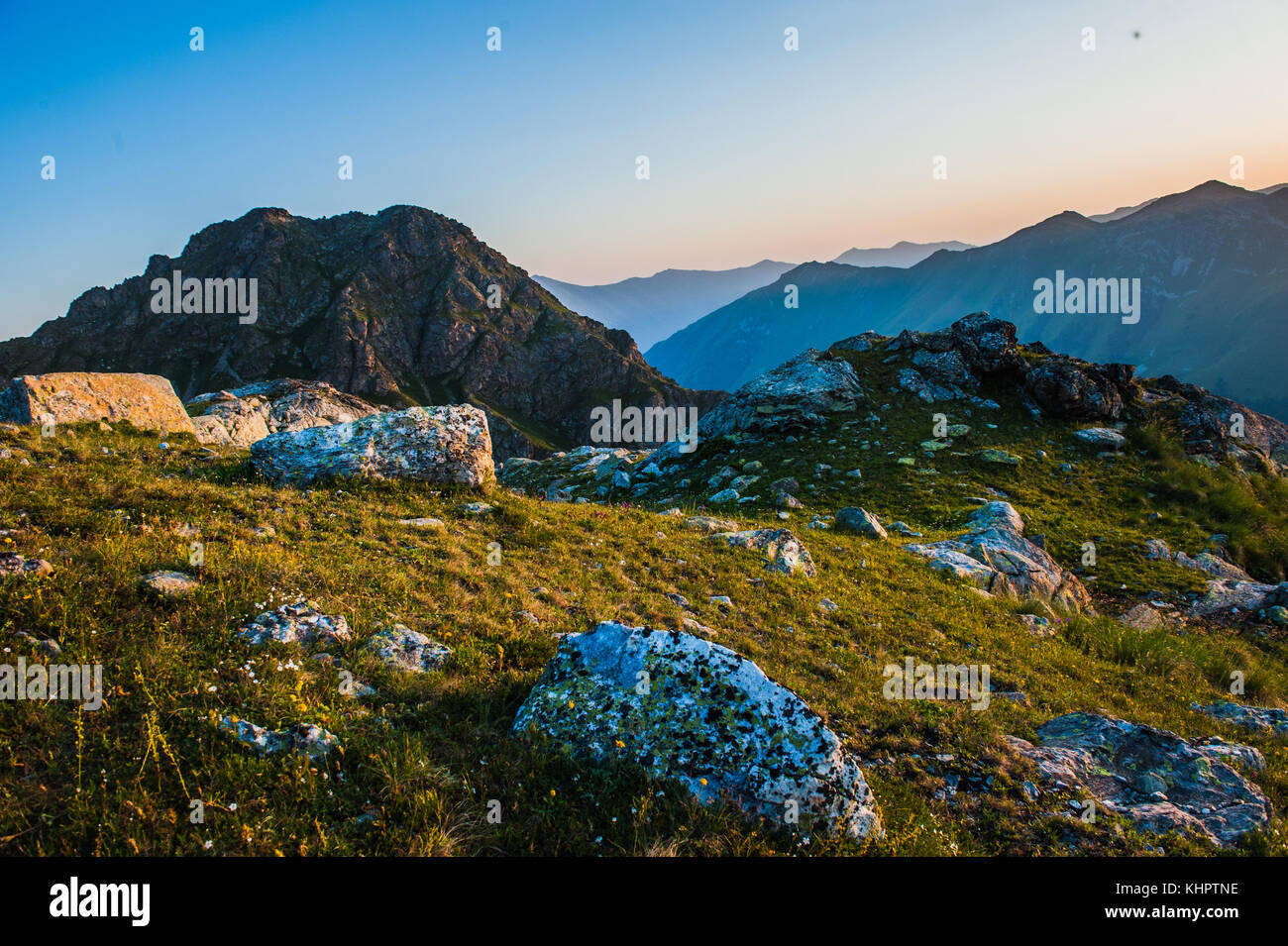 Alpine lake among rocks hi-res stock photography and images - Alamy