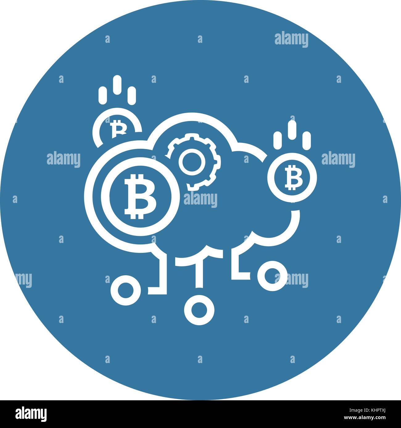 Cloud Mining Icon Stock Vector Image & Art - Alamy