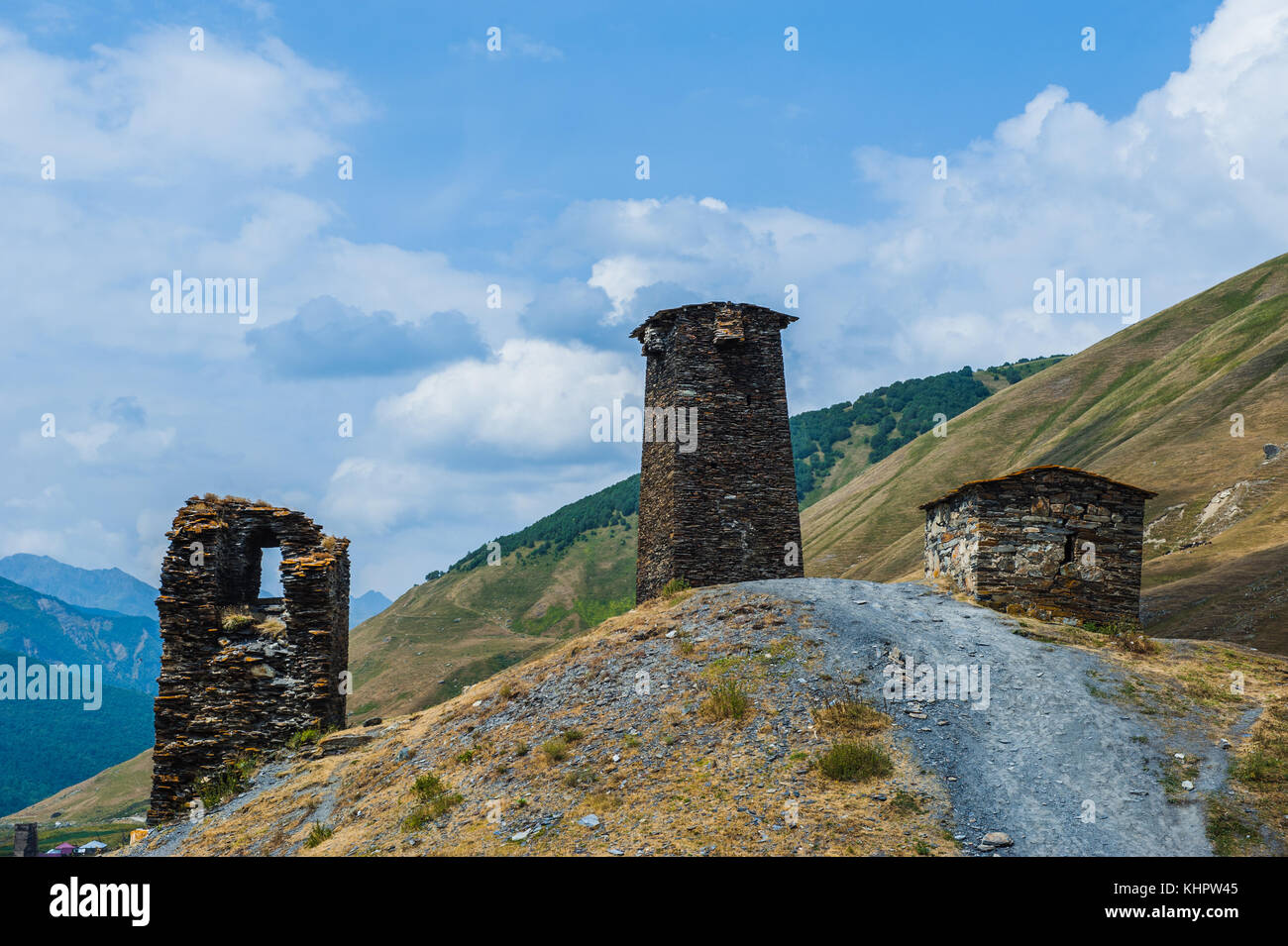 Bezengi village hi-res stock photography and images - Alamy