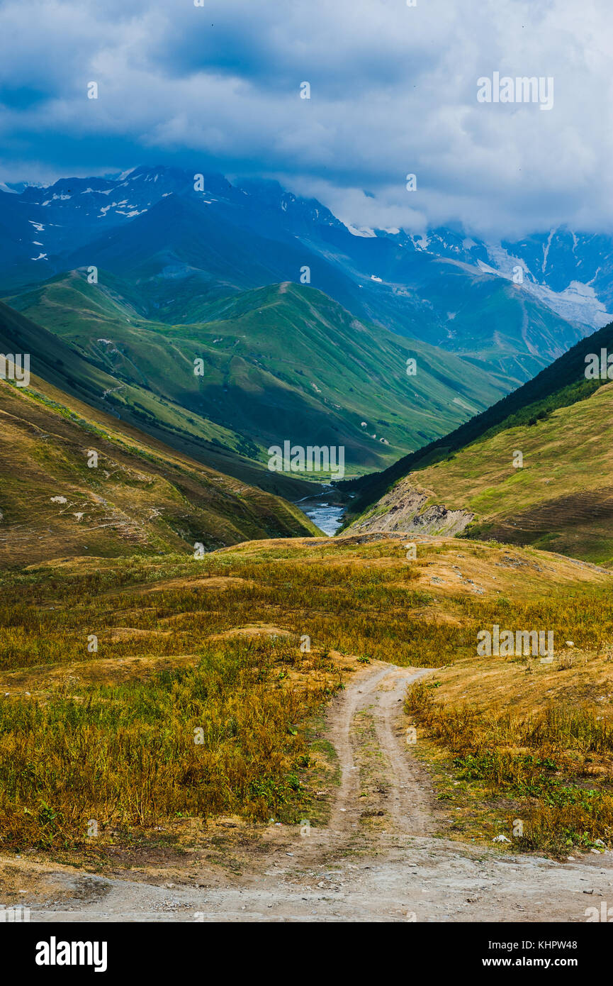 Bezengi village hi-res stock photography and images - Alamy