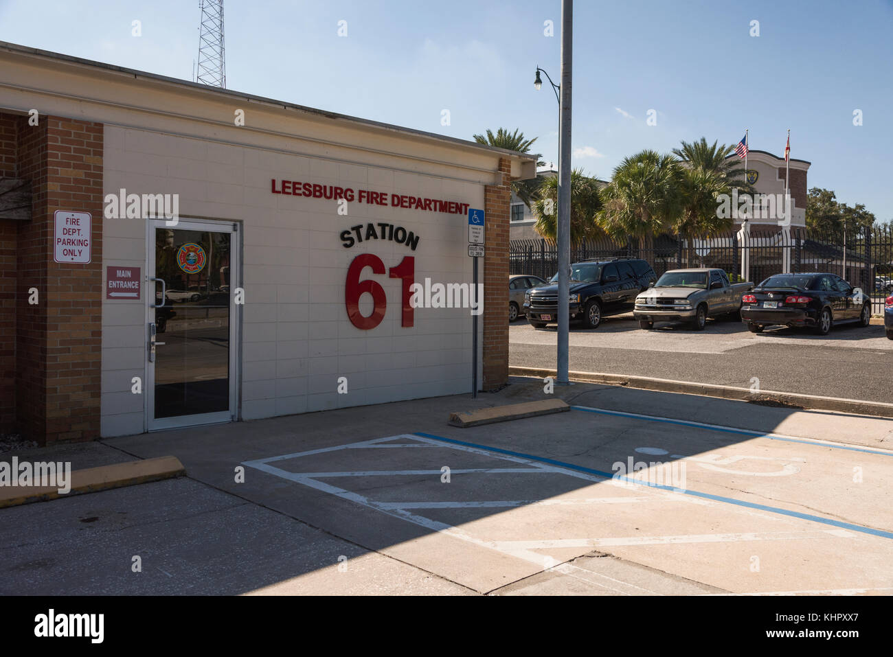 Fire Department Station 61 Leesburg, Florida USA Stock Photo - Alamy
