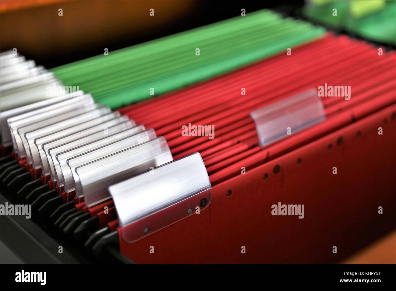 An concept Image of a colorful Register binder with copy space Stock ...