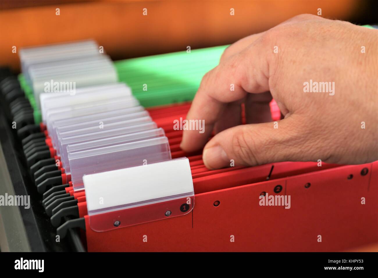 An concept Image of a colorful Register binder with copy space Stock ...