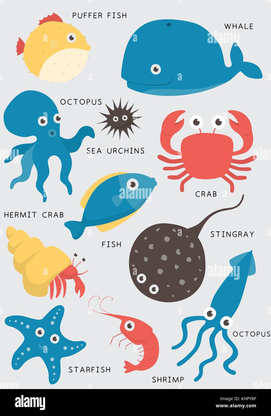 Fish aquarium tropical aquatic vector illustration Stock Vector Image ...