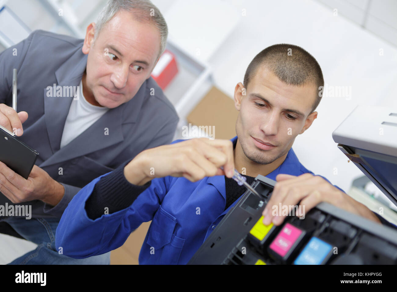 Doing a repair hi-res stock photography and images - Alamy