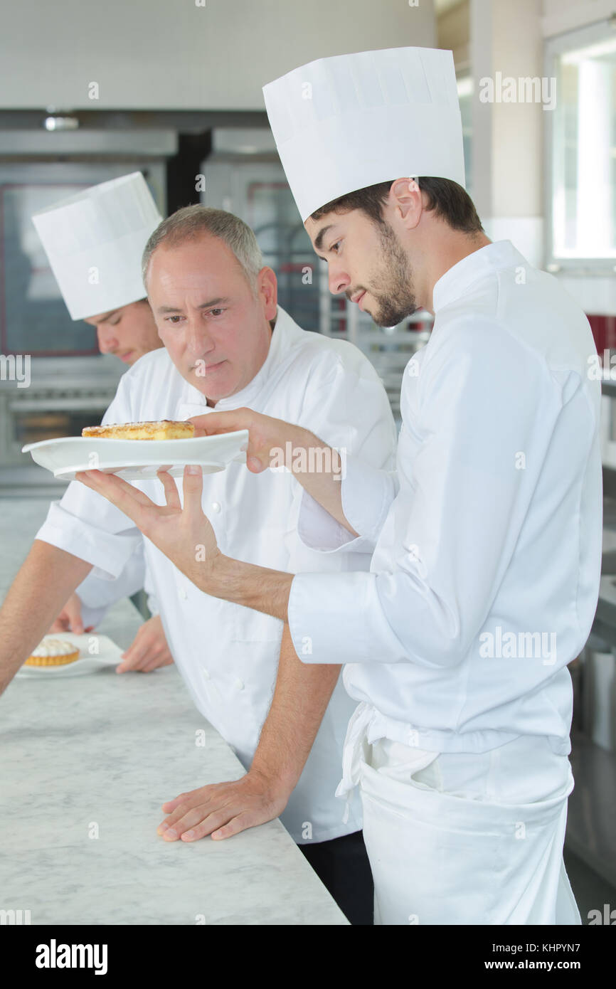 two generations in the laboratory of a bakery shop Stock Photo - Alamy