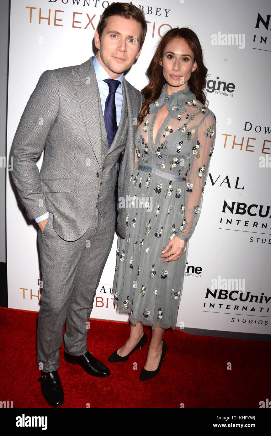 Allen Leech and Jessica Blair Herman attend the 'Donwton Abbey: The ...