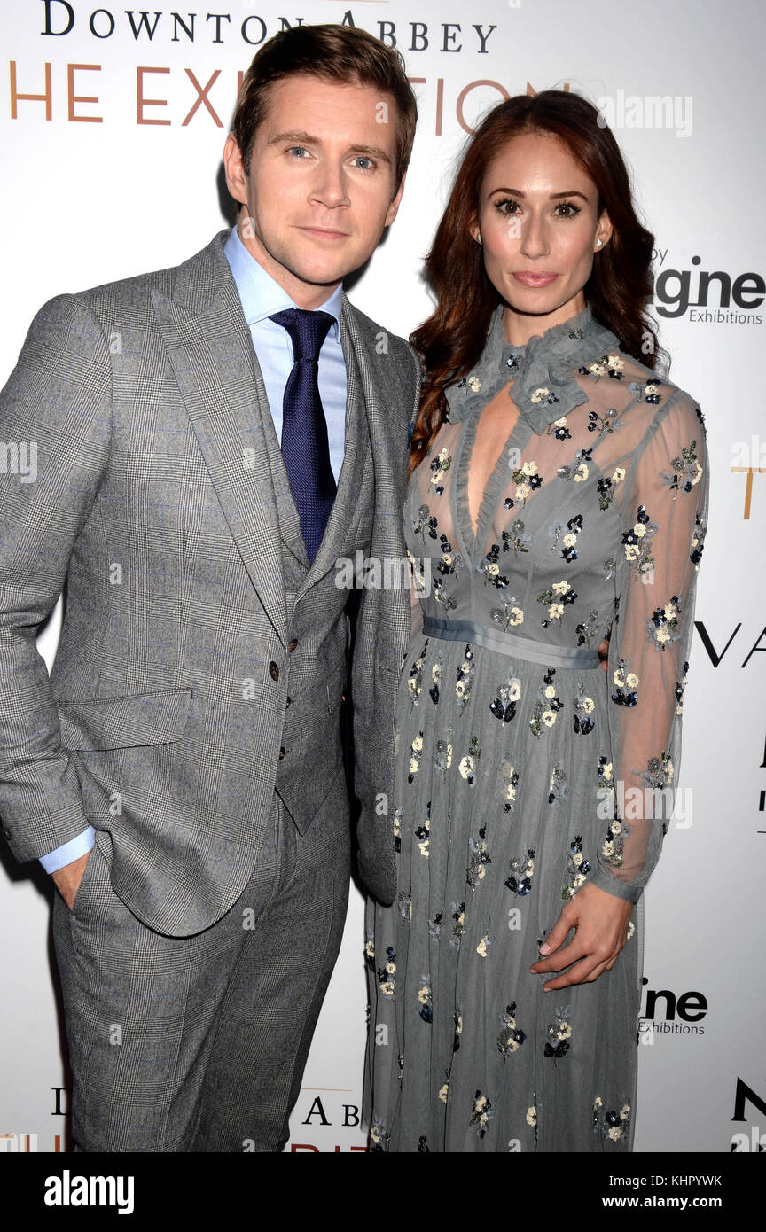 Allen Leech and Jessica Blair Herman attend the 'Donwton Abbey: The ...