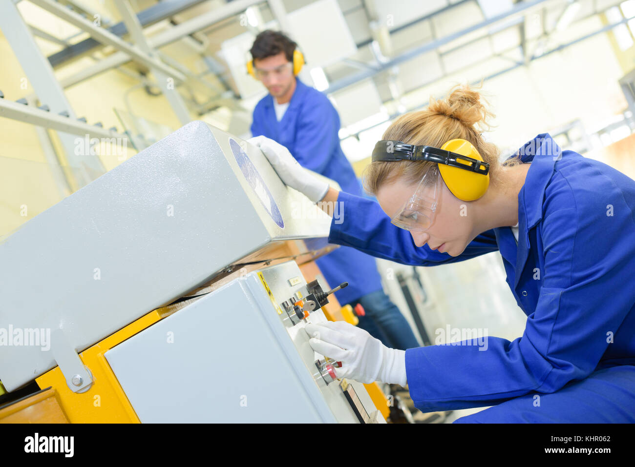 Operator worker control room factory hi-res stock photography and ...